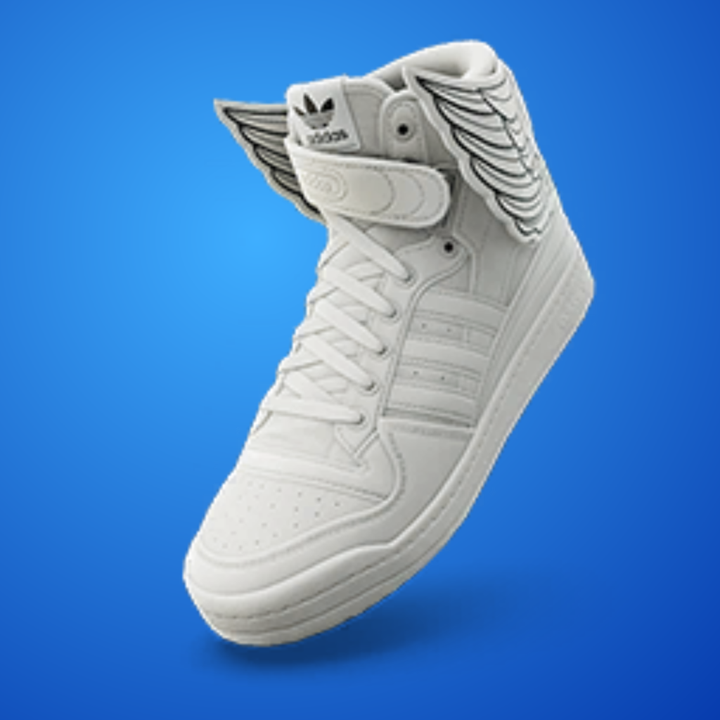 ⫷ Fortnite Adidas Forum JS Wings 4.0 'White' Shoes ⫸ Fortnite Kicks & Sneakers 👟 ᑕ ᑐNite.Site