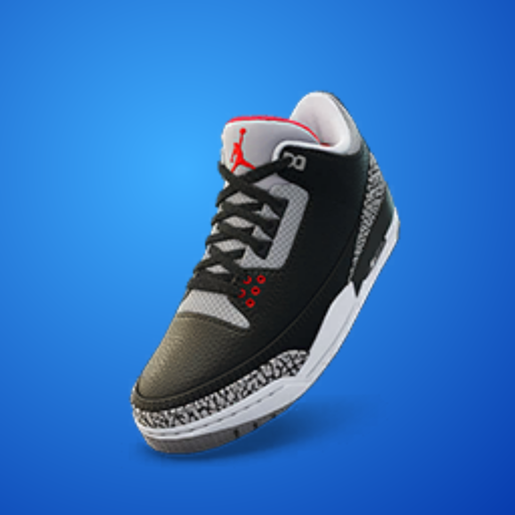 ⫷ Zapatillas Air Jordan 3 "Black Cement-Gray" Fortnite ⫸ Calzado ...