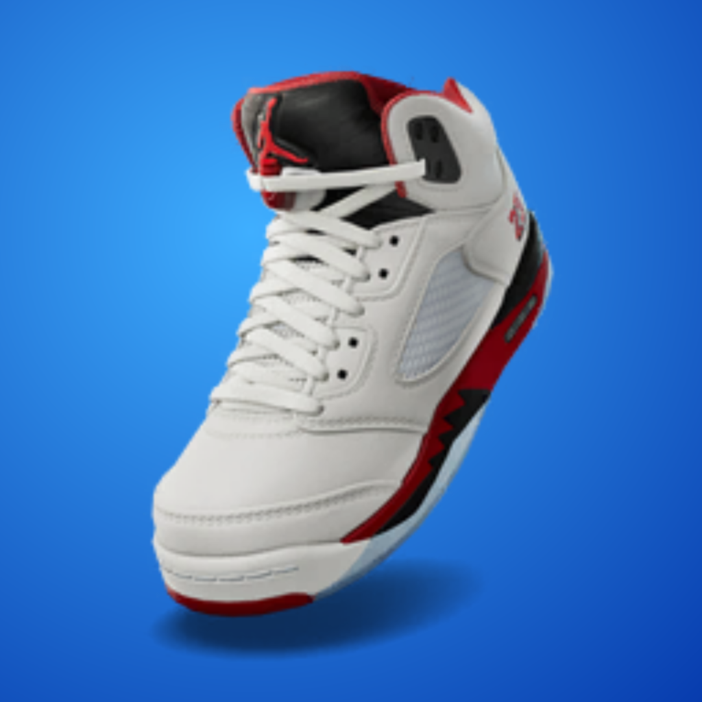 ⫷ Zapatillas Air Jordan 5 Retro OG "Black Tongue/Fire Red" Fortnite ⫸ ...