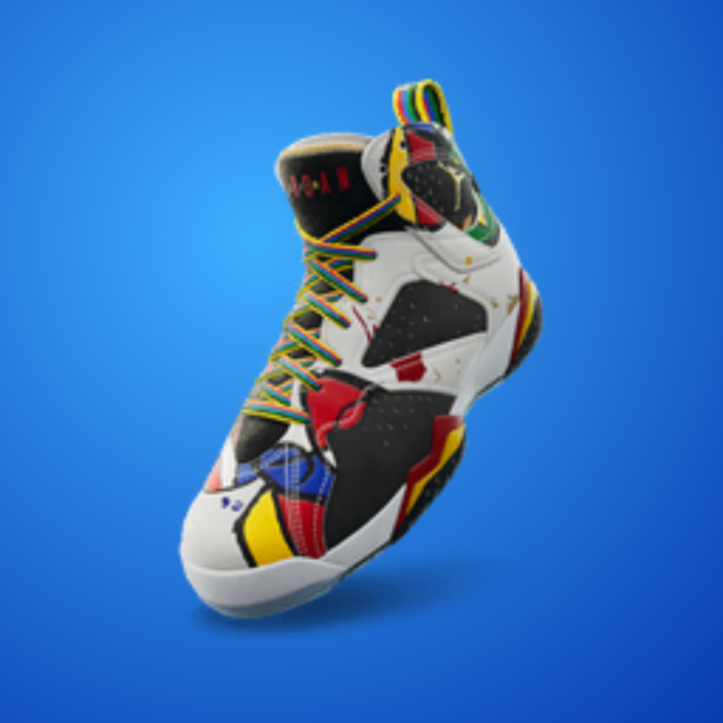 ⫷ Fortnite Air Jordan 7 'White/Black/Metallic Gold' Shoes ⫸ Fortnite ...